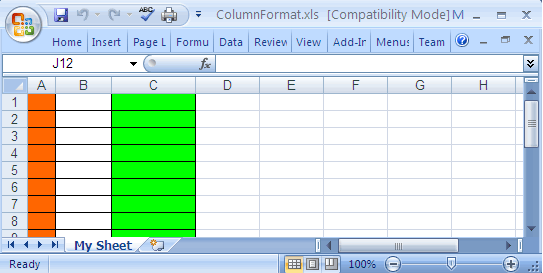 BE THE CODER Excel Java Excel API Examples How To Format Excel Column